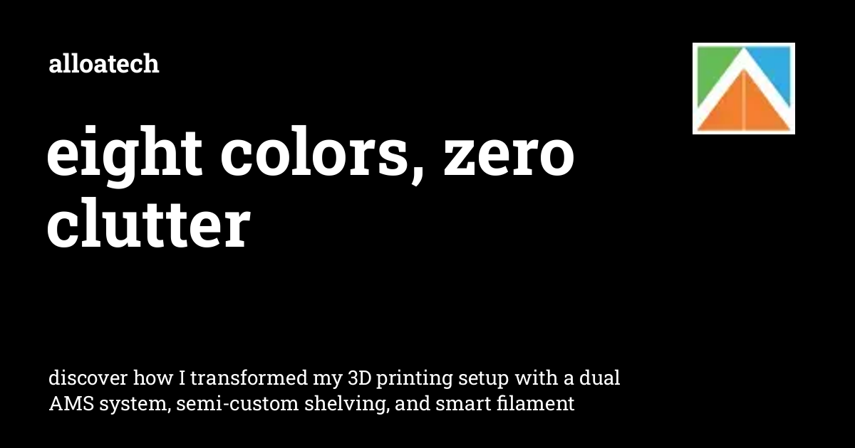 eight colors, zero clutter - alloatech